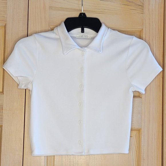 Full Tilt | Tops | Full Tilt White Button Down Top | Poshmark